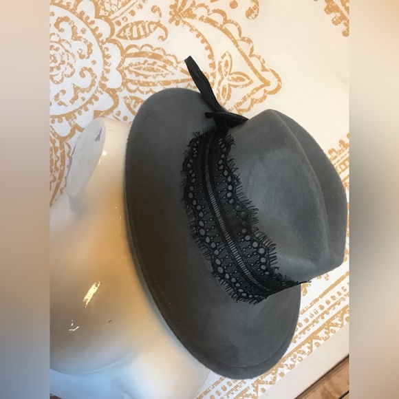 Accessories | Retro Fedora Hat Grey Os Adjustable Upcycled | Poshmark